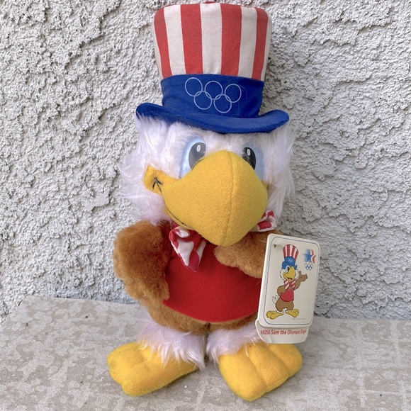 Vintage | Toys | Vintage 98s La Olympics Sam The Eagle Mascot Plush ...